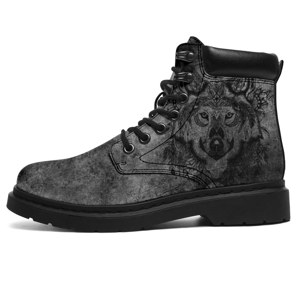 Boho Wolf Suede Boots – Crystallized Collective