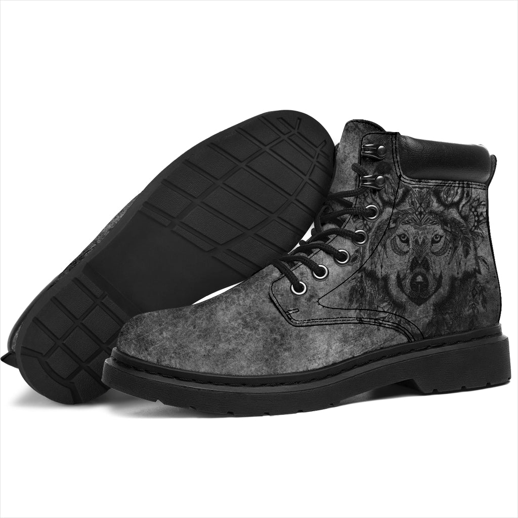 Boho Wolf Suede Boots – Crystallized Collective
