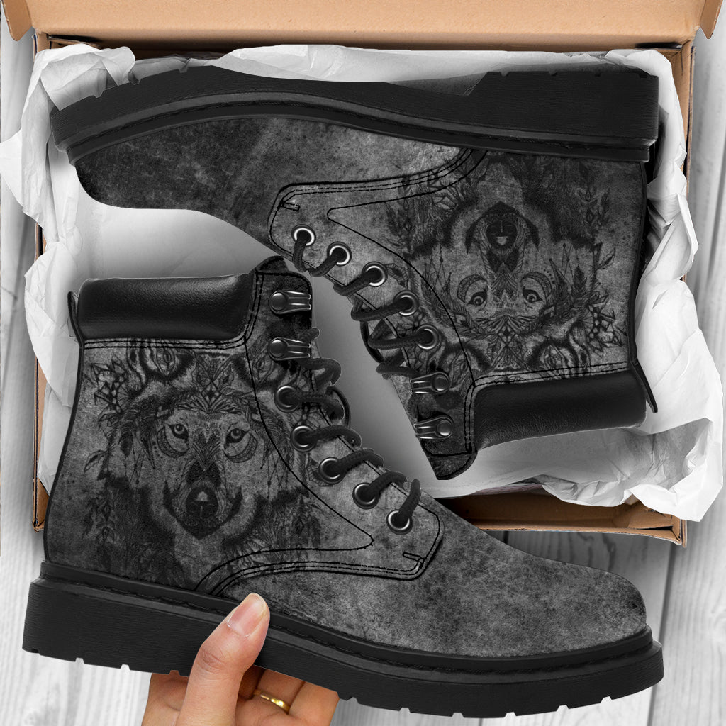 Boho Wolf Suede Boots – Crystallized Collective