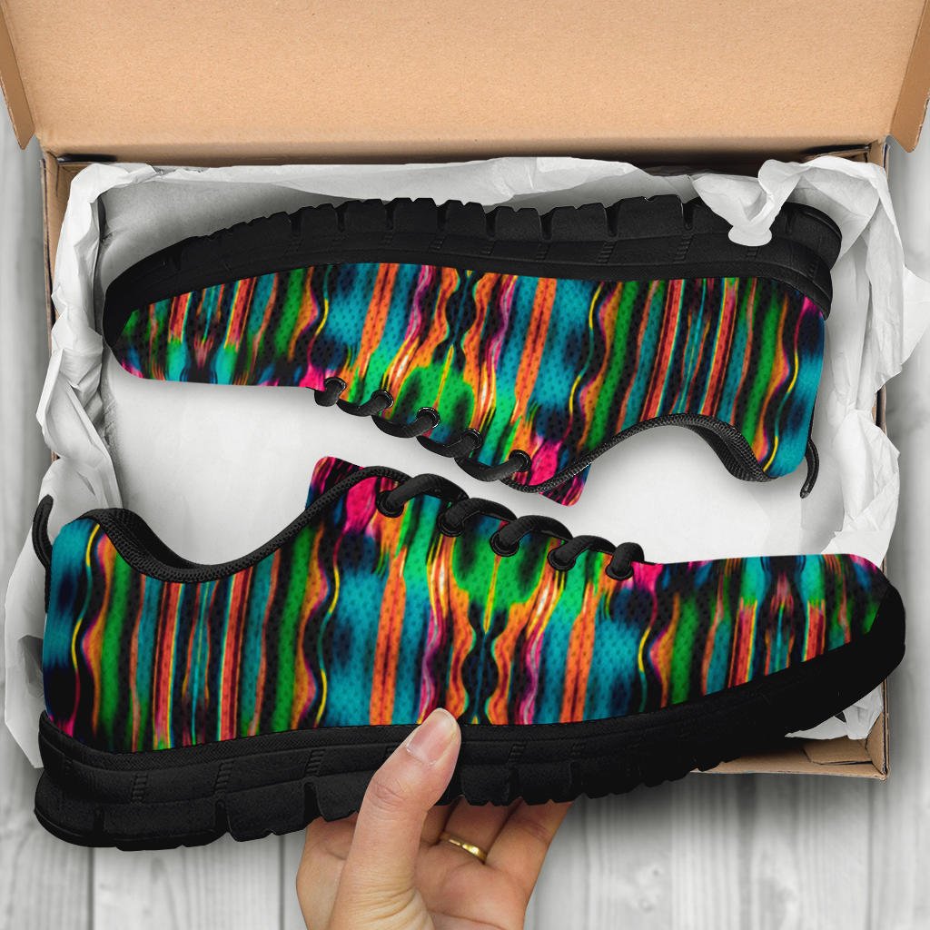 Colorful Abstract Art Boho Sneakers – Crystallized Collective