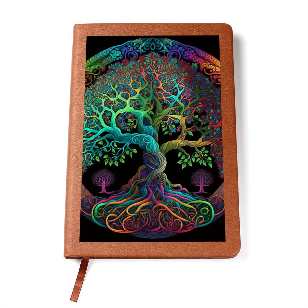 Colorful Psychedelic Tree of Life Graphic Journal – Crystallized Collective