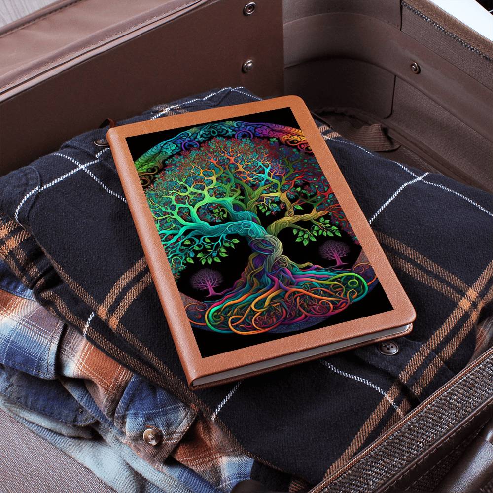 Colorful Psychedelic Tree of Life Graphic Journal – Crystallized Collective