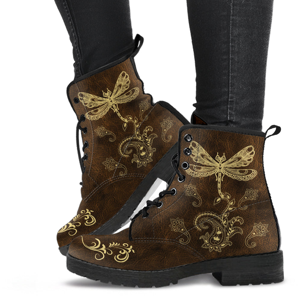 HandCrafted Boho Dragonfly Boots – Crystallized Collective