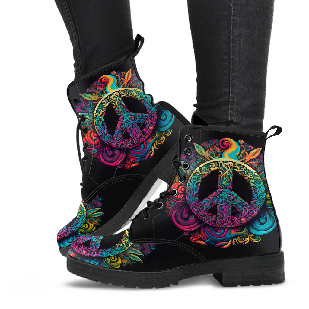 HandCrafted Peace Boots – Crystallized Collective