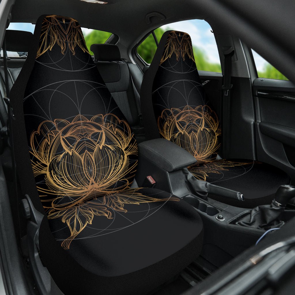 Gold Lotus Mandala Car Seat Covers – Crystallized Collective
