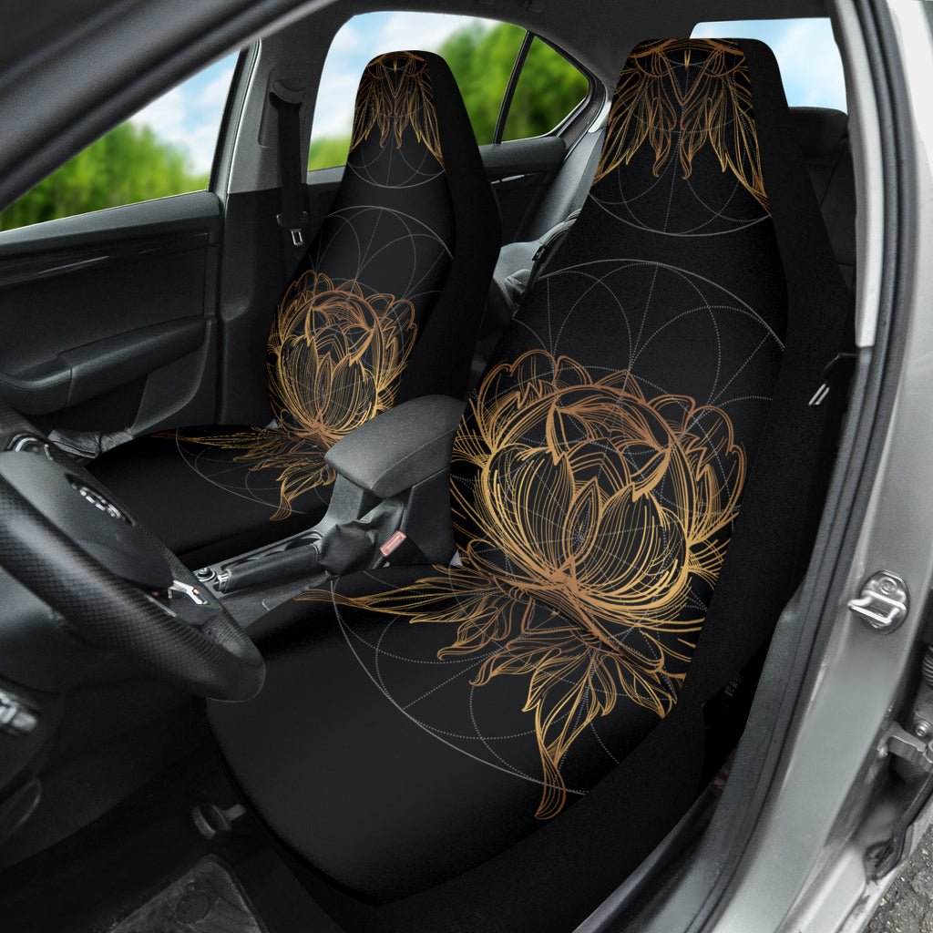 Gold Lotus Mandala Car Seat Covers – Crystallized Collective