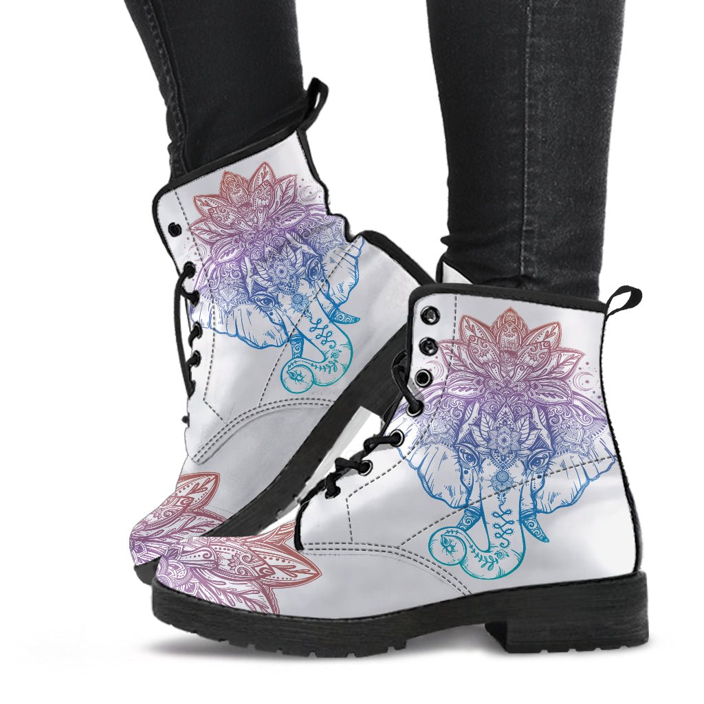 HandCrafted Boho Mandala Elephant Boots – Crystallized Collective
