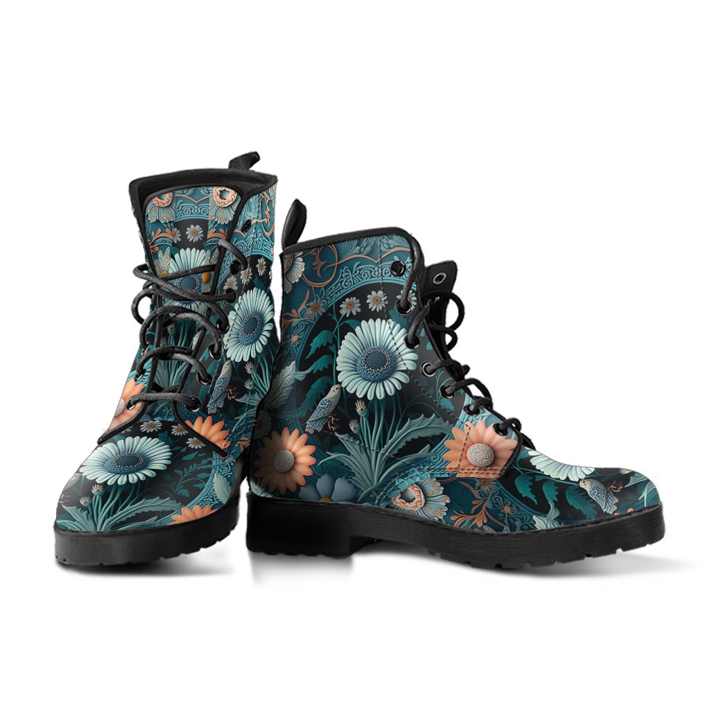 HandCrafted Cottagecore Floral Art Boots – Crystallized Collective