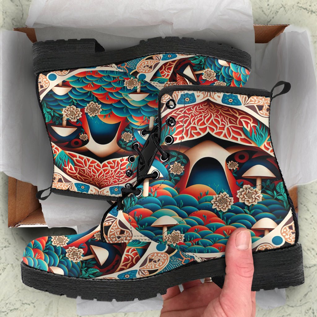 HandCrafted Cottagecore Mushroom Boots – Crystallized Collective
