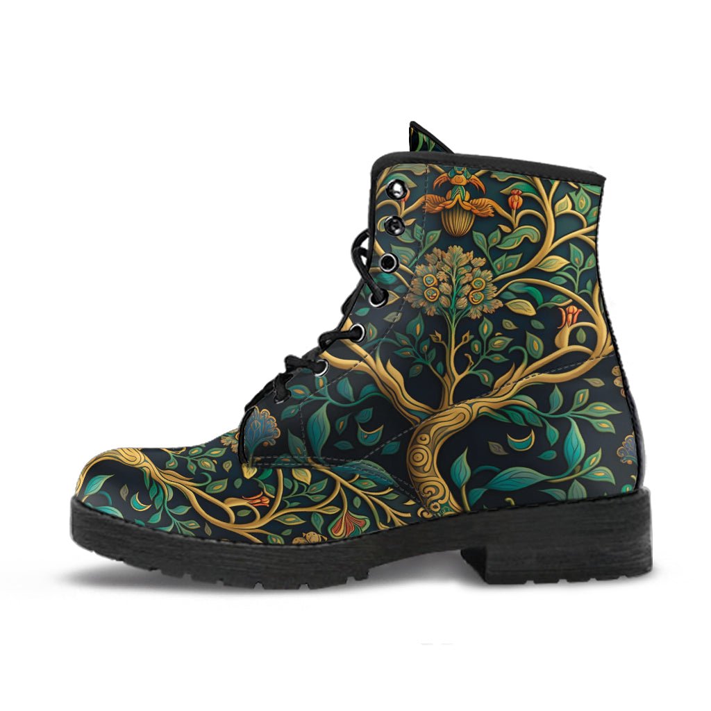 HandCrafted Cottagecore Style Golden Tree Boots – Crystallized Collective