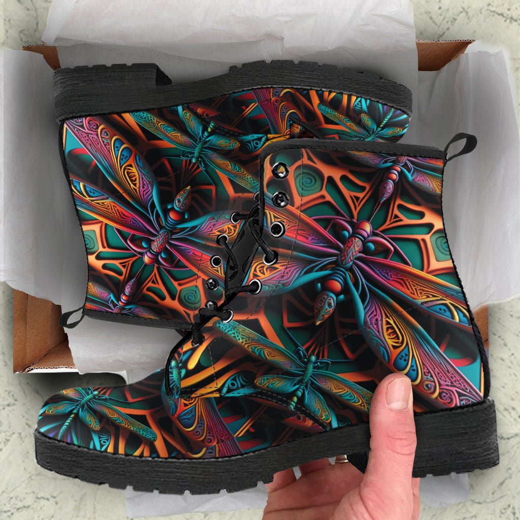 HandCrafted Dragonfly Maze Boots – Crystallized Collective