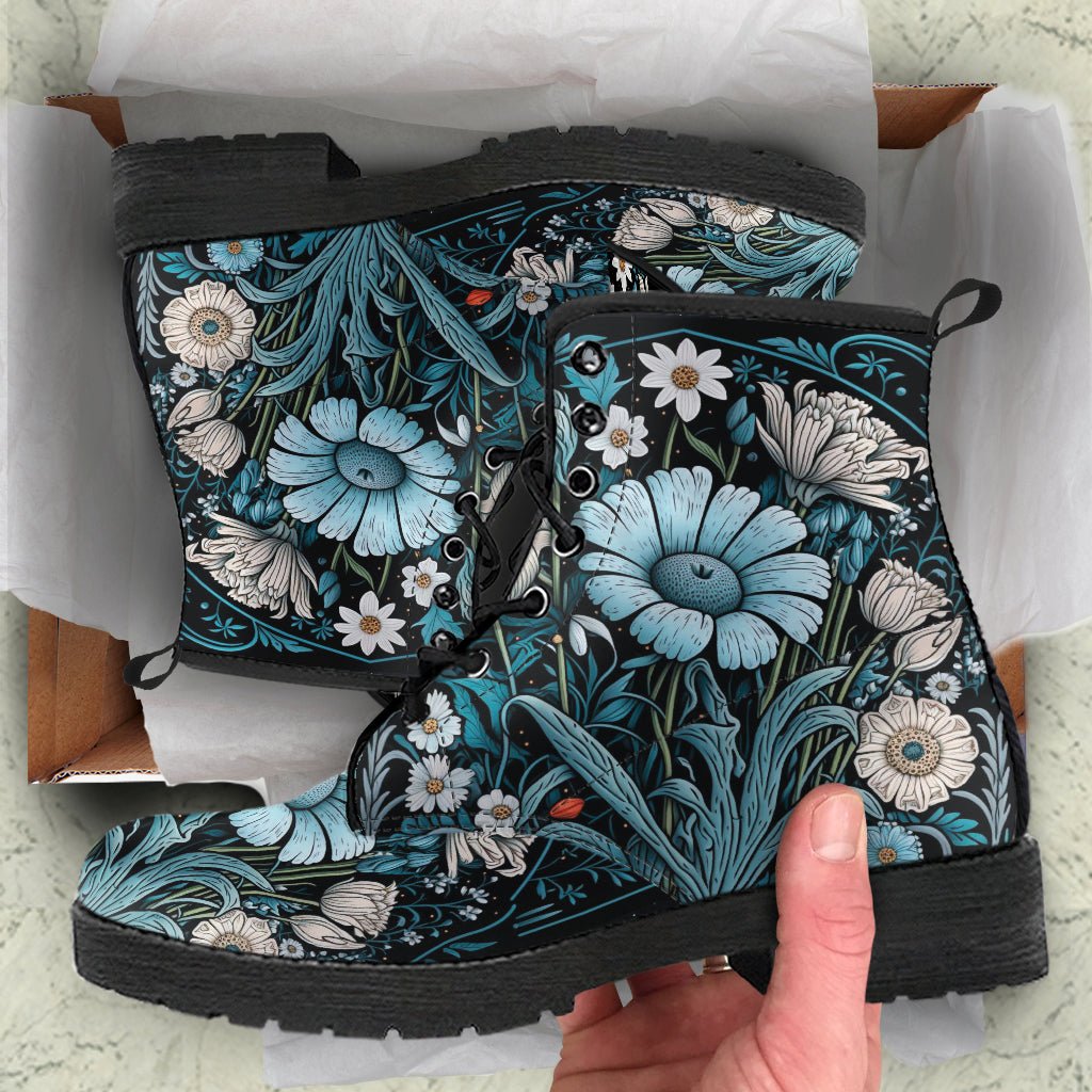 HandCrafted Floral Cottagecore Boots – Crystallized Collective