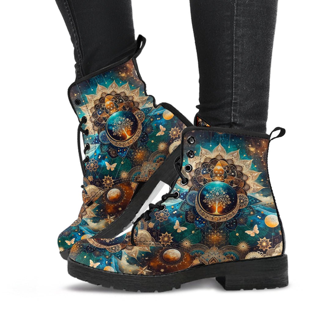 HandCrafted Magnificent Tree of Life Boots – Crystallized Collective