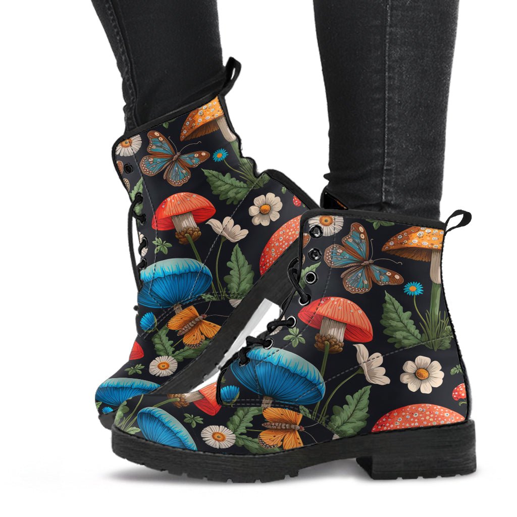 HandCrafted Mushroom Cottagecore Boots – Crystallized Collective