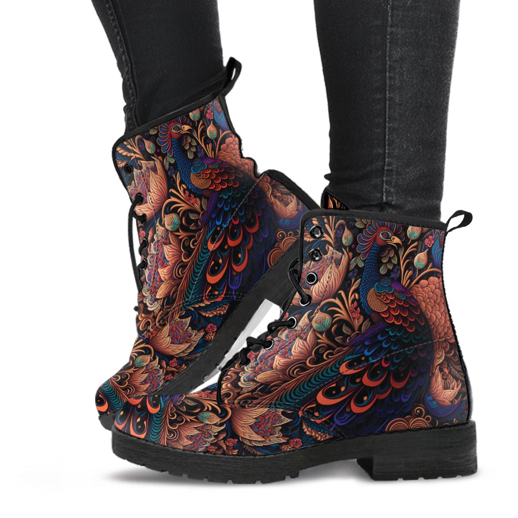 HandCrafted Ornate Peacock Boots – Crystallized Collective
