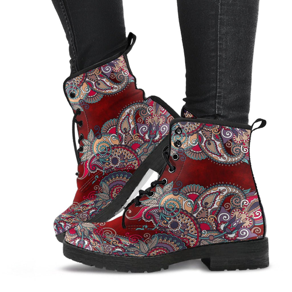 HandCrafted Paisley Mandala 2 Boots – Crystallized Collective