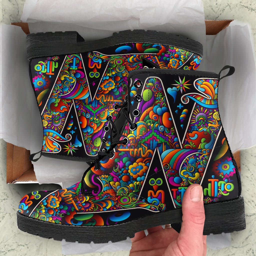 HandCrafted Psychedelic Hippie Art Boots – Crystallized Collective