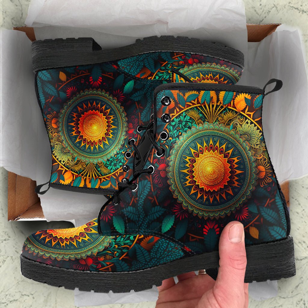 HandCrafted Tribal Sun and Moon Boots – Crystallized Collective