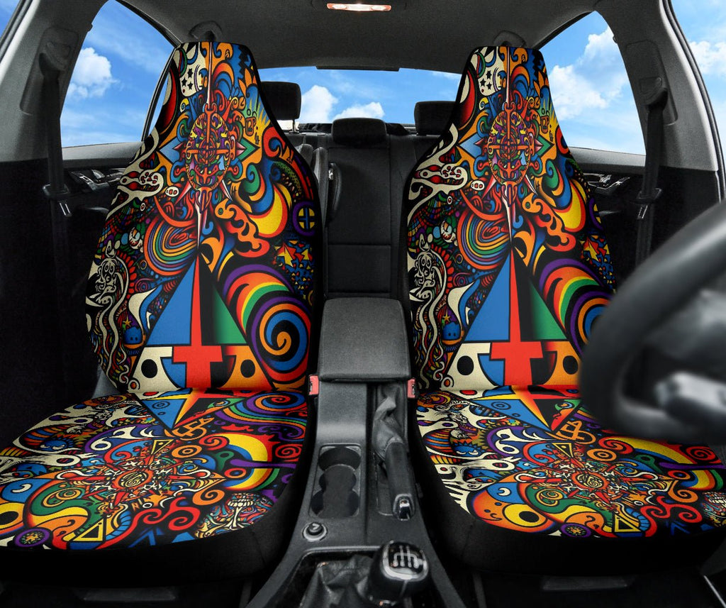 Psychedelic Hippie Art Car Seat Covers – Crystallized Collective