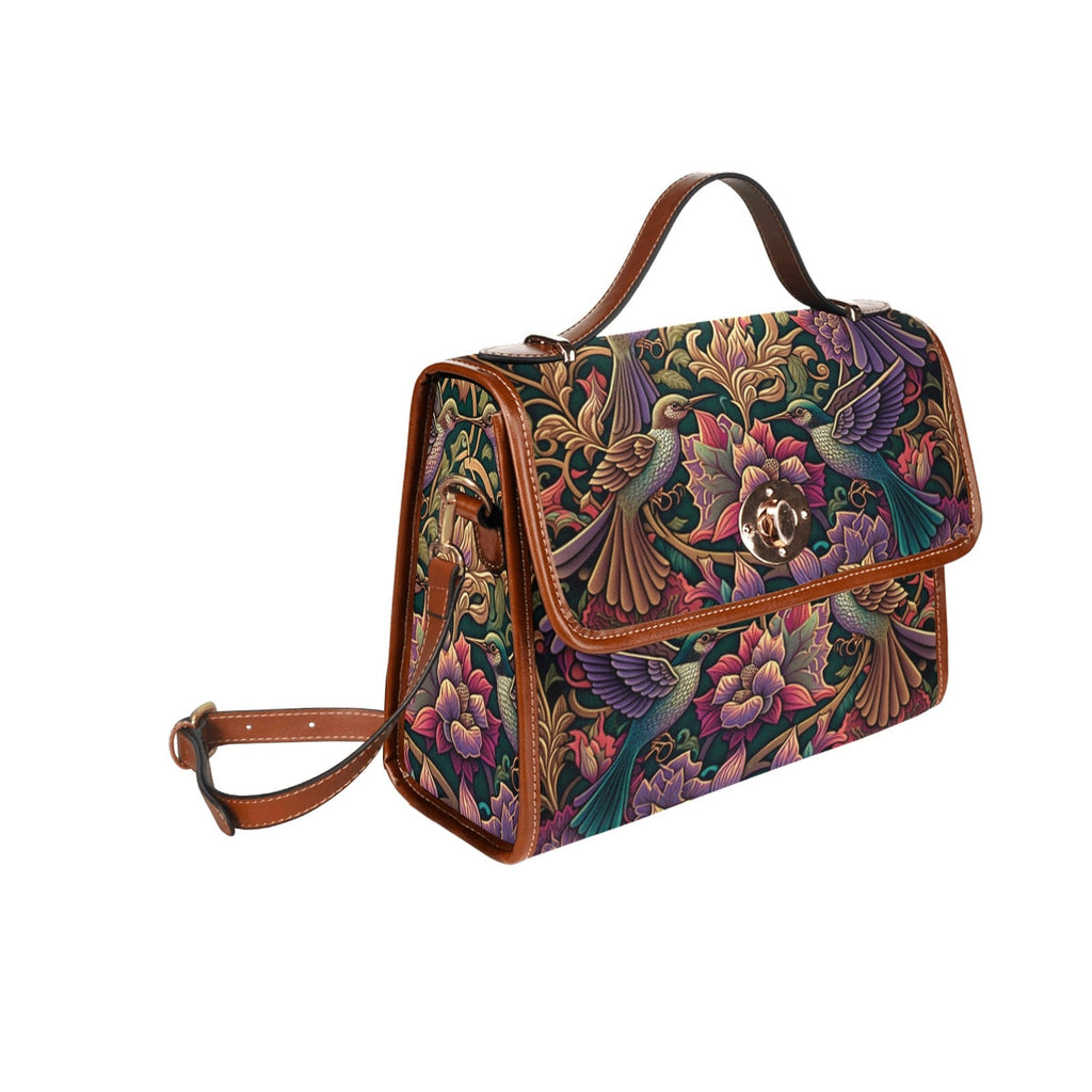 Whimsical Hummingbirds Canvas Satchel Bag – Crystallized Collective
